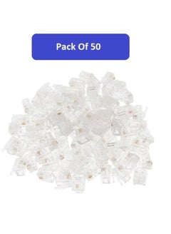 Generic Pack Of 50 CAT6 RJ11 Modular Telephone Phone Crystal Plug ...