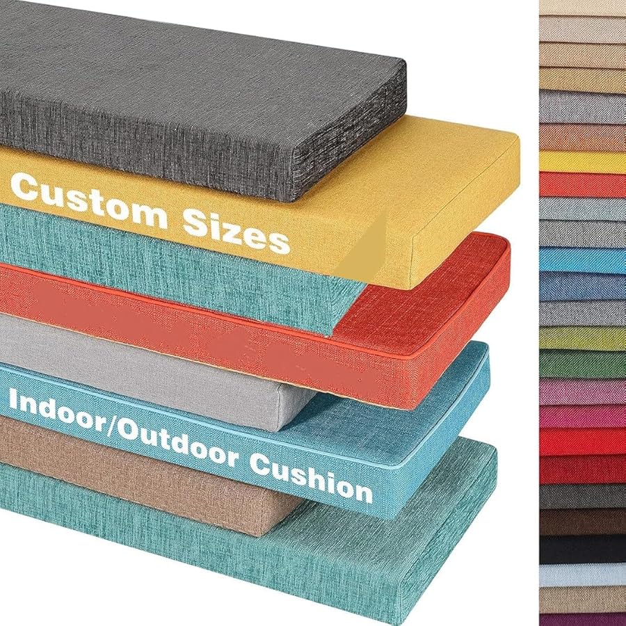 Generic Custom Size Bench Cushion Indoor Premium Thick Padding For ...
