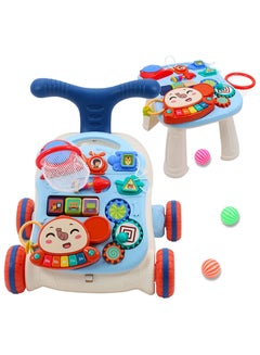 WH 2 in 1 Baby Walker with Wheels, Baby Entertainment Table, Kids Early ...