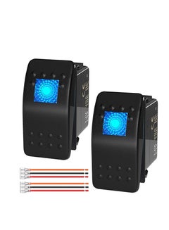 Generic Rocker Switches 12V 24V Lighted Rocker Switch 12 Volt 20A Blue ...