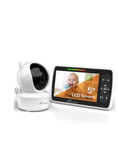 iFamily Baby Monitor - 5” Large Display Video Baby Monitor with Remote ...