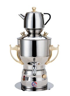 Badraig Electric Samovar With Teapot 2000 W Gold/Silver 4 | 5 | 6 Liter ...
