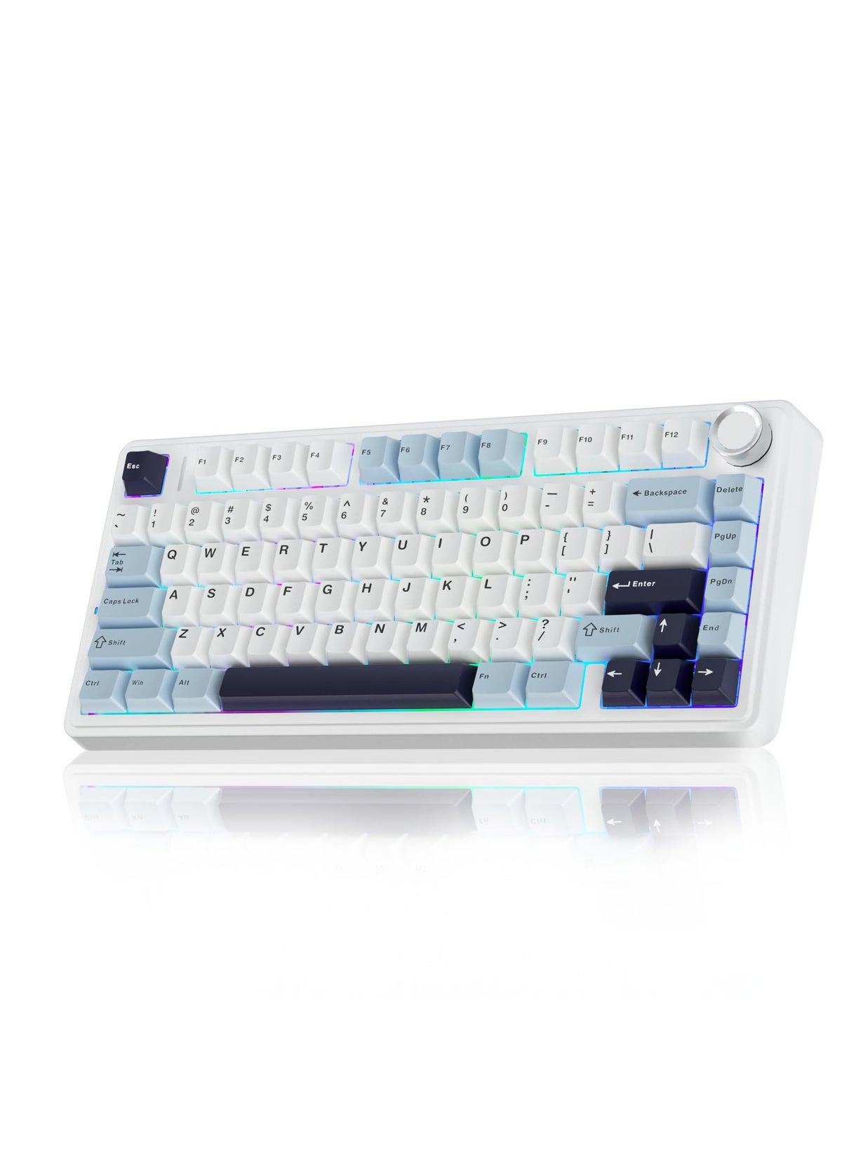 Generic Wireless Mechanical Keyboard, F75 75% Gasket Hot Swappable ...