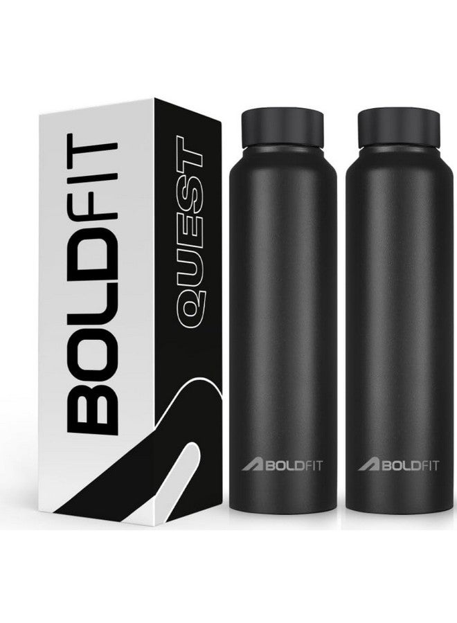 BOLDFIT Boldfit Water Bottle Stainless Steel Water Bottle 1 Litre Steel ...