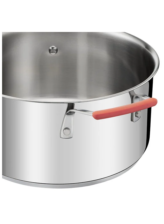 Tefal 6-Pieces Tefal Opti'Space Pots & Pans Set Stainless Steel Non-Stick 18 & 20Cm Stewpot 24 ...