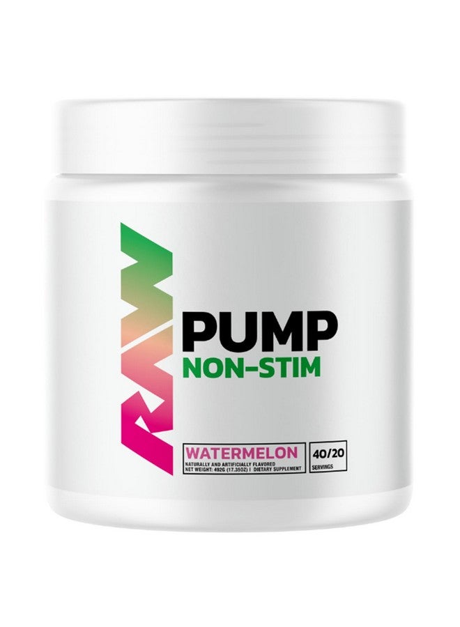 Raw Pump Stim Free Pre Workout | Non-Stimulant Pre Workout Supplement ...