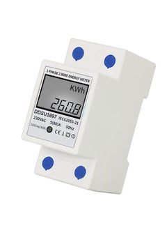 Generic Digital Electric Energy Meter Single Phase DIN Rail Electricity ...