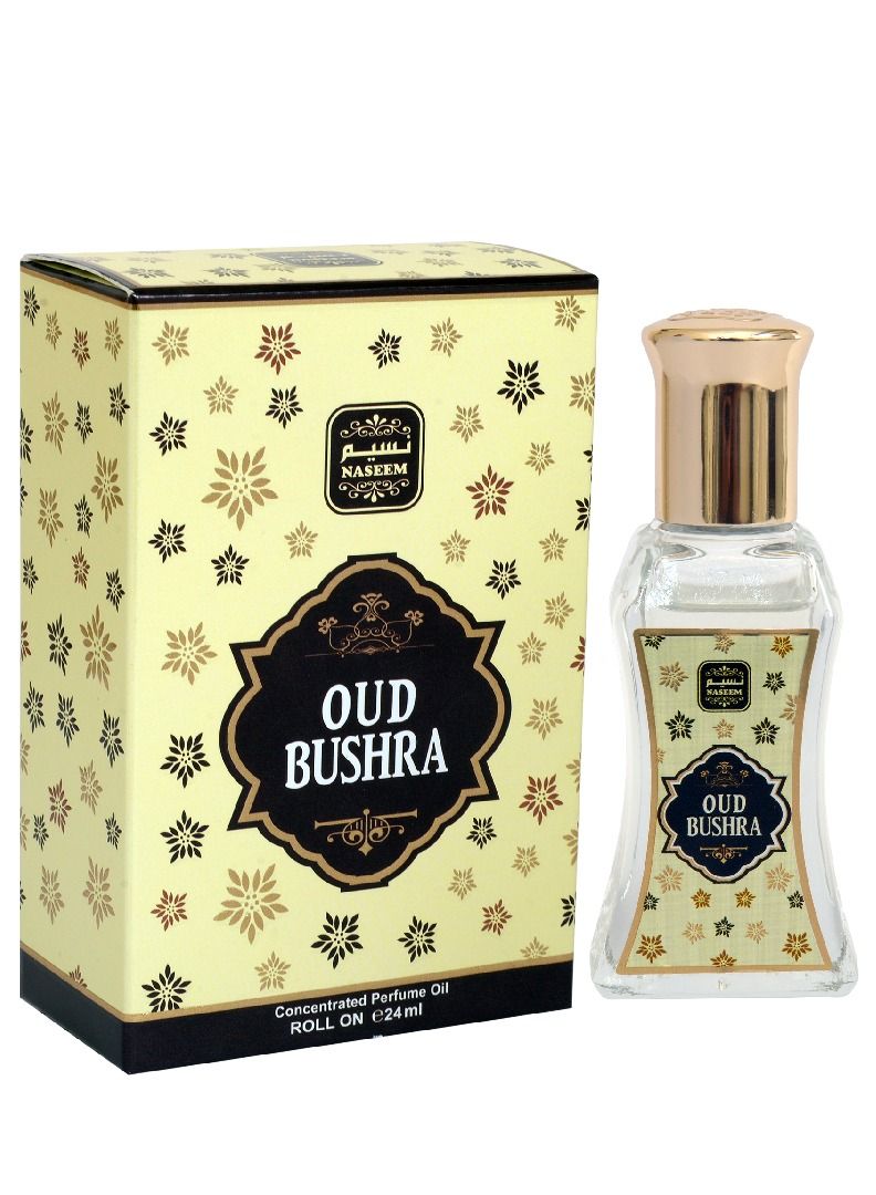 Naseem Oud Bushra Roll-On Perfume 24ml | Unisex Long-Lasting Eau De ...