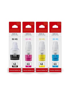 Terabyte GI- 41 ink set 4-Pack (PigmentBlack Cyan Magenta Yellow) GI 41 ...