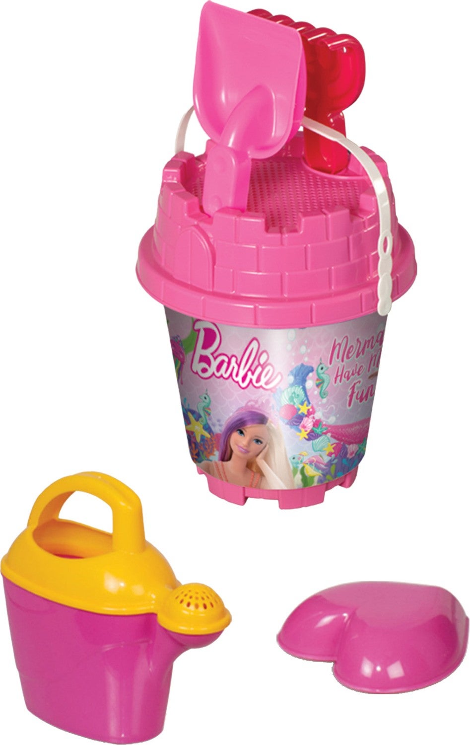 ToXA 6 Piece Medium Size Barbie Beach Sea Sand Bucket Luxury Bucket Set ...