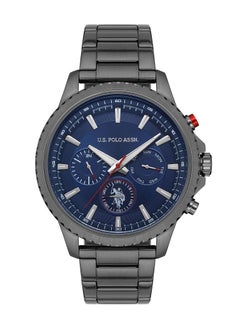 U.S. Polo Assn. USPA Analog Watch For Men With Blue Dial And Black ...
