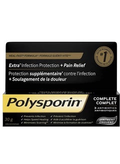 Polysporin Polysporin Complete Ointment 3 Antibiotics Fast Pain Relief ...
