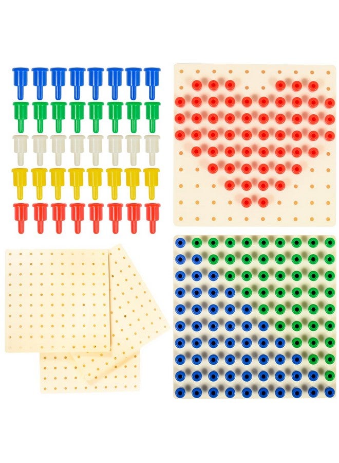 edxeducation Pegs And Peg Board Set - 1,000 Pegs + 5 Boards - Classroom ...