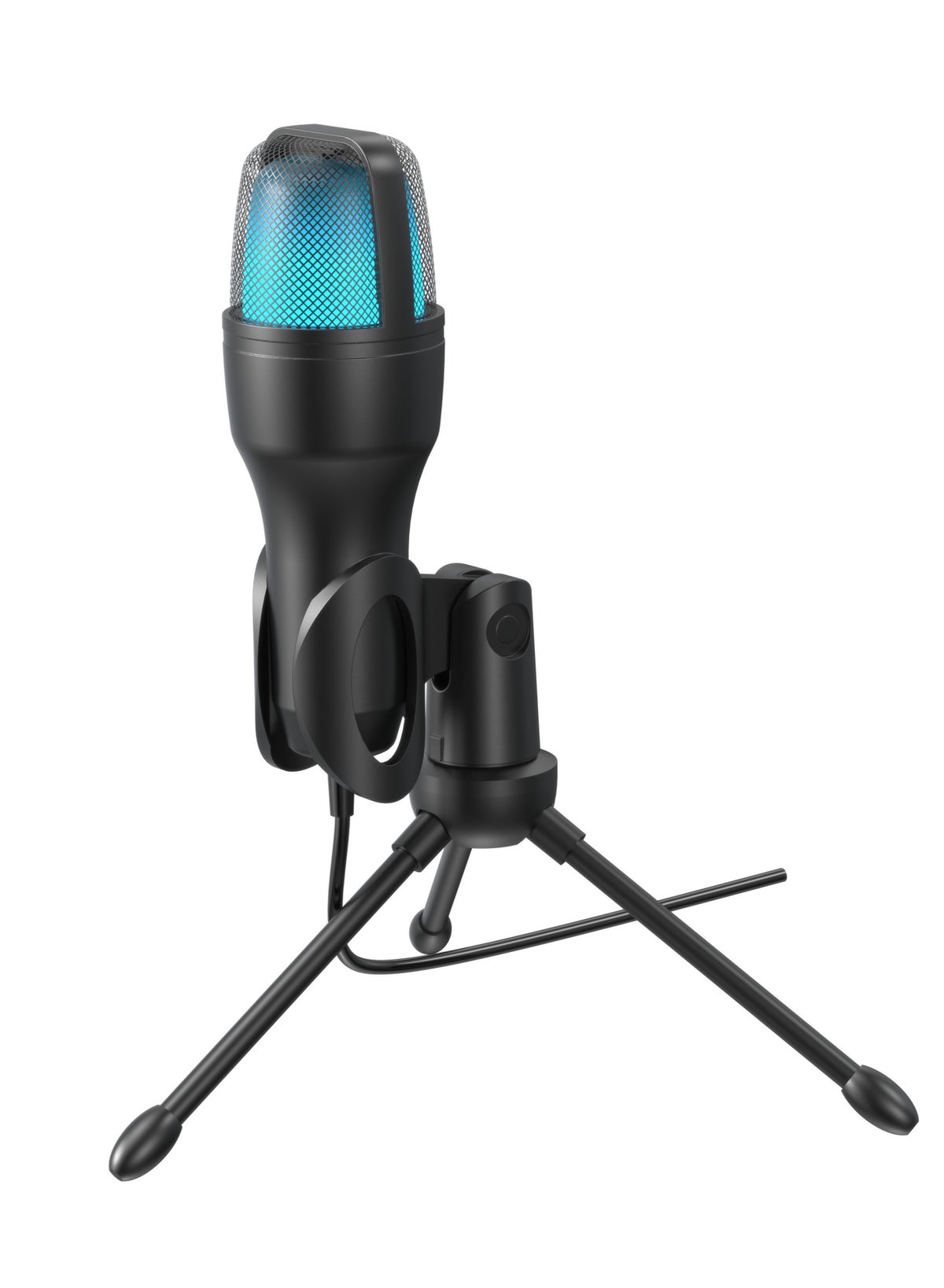 porodo USB Condenser Microphone with RGB Lights and Desk Tripod Stand ...