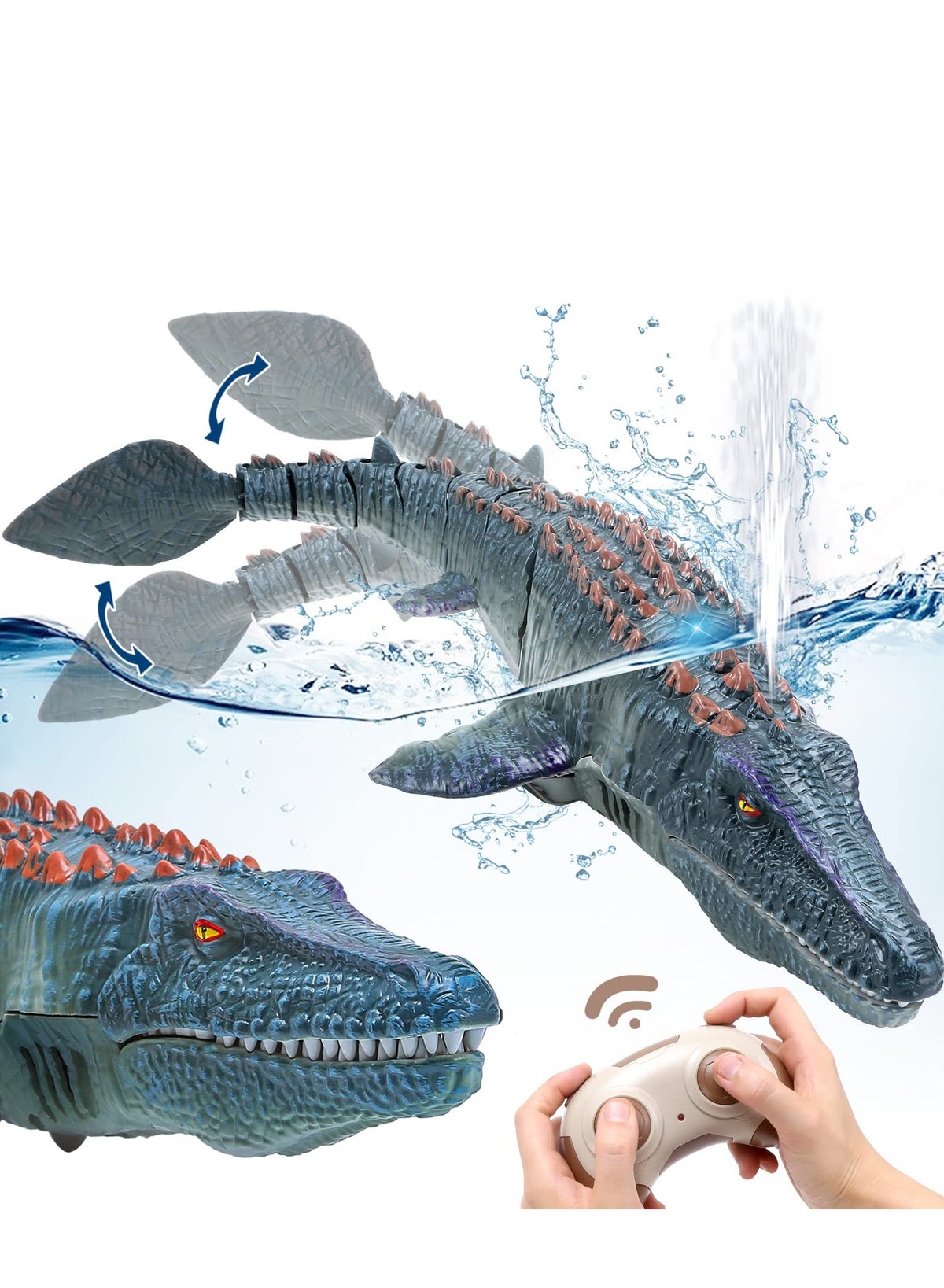 Cool Baby COOLBABY Remote Control Mosasaurus Dinosaur Toy, Remote ...