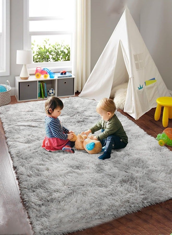 Optico Super Soft Rugs Fluffy Carpets Tie-Dye Rugs for Living Room ...