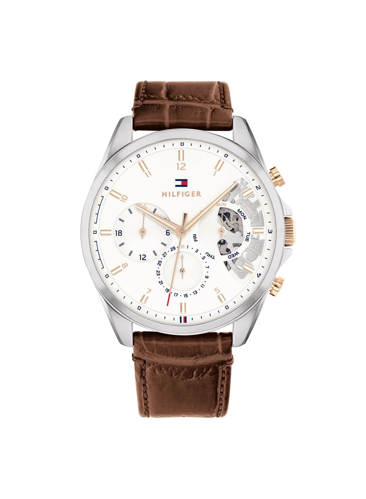 TOMMY HILFIGER Tommy Hilfiger Men's Analog Quartz Watch with Leather ...