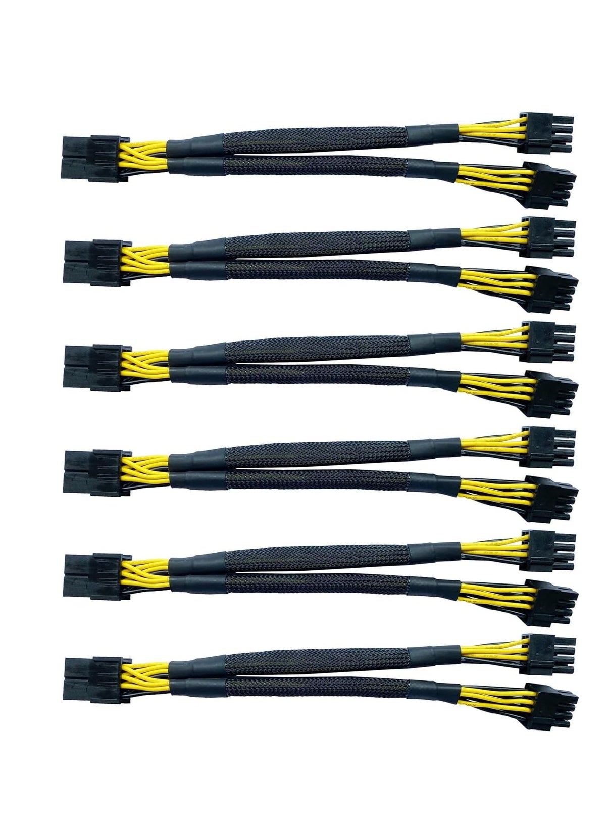 Generic GPU VGA PCI-e 8 Pin Female to Dual 8(6+2) Pin Male PCI Express ...