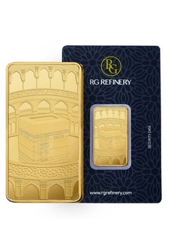 RG REFINERY Rafmoh Bullion 20 Gram 24k Gold Bar with Kaaba Design - 20 ...