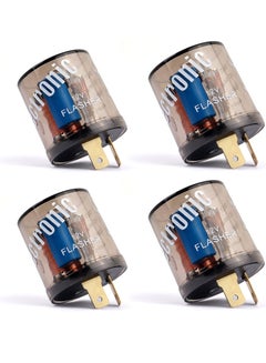 Excefore 4PCS LED Flasher Relay, Heavy Duty 12V 2-Pin Electric LED Turn ...