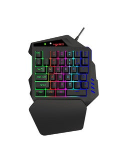 Generic One-handed Keyboard RGB Gaming Keypads Gaming Keypad Portable ...