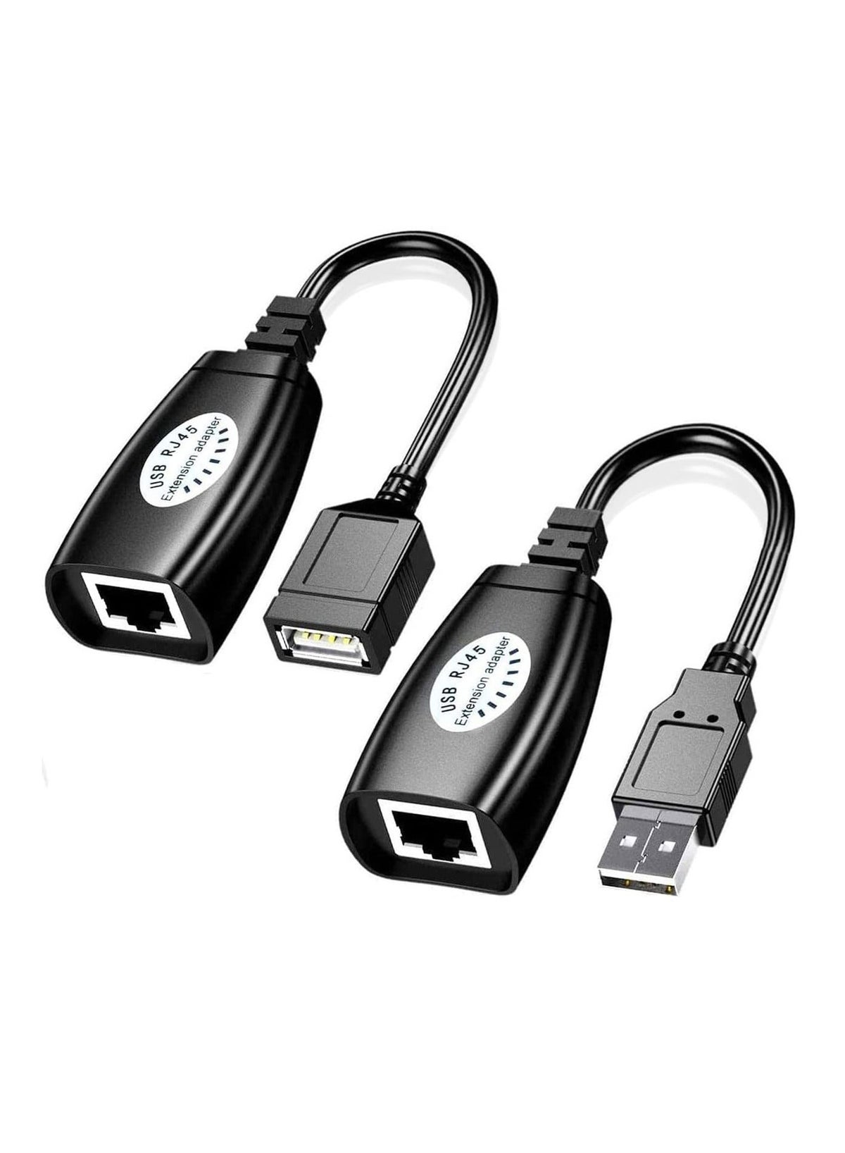 Y&D USB Extender Over RJ45 Cat 6/5/5e Adapter, Ethernet Splitter to ...