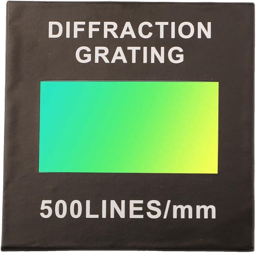 Generic 500 Lines Holographic Transmission Diffraction Grating Sheet ...
