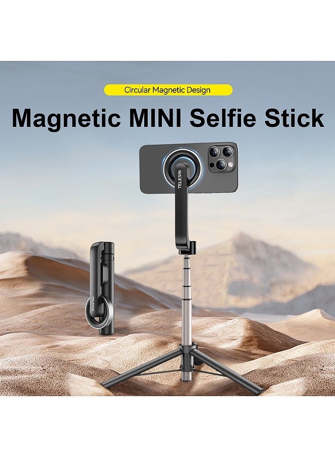 TELESIN Mini Magnetic Selfie Stick Desktop Tripod With Telescoping Rod ...
