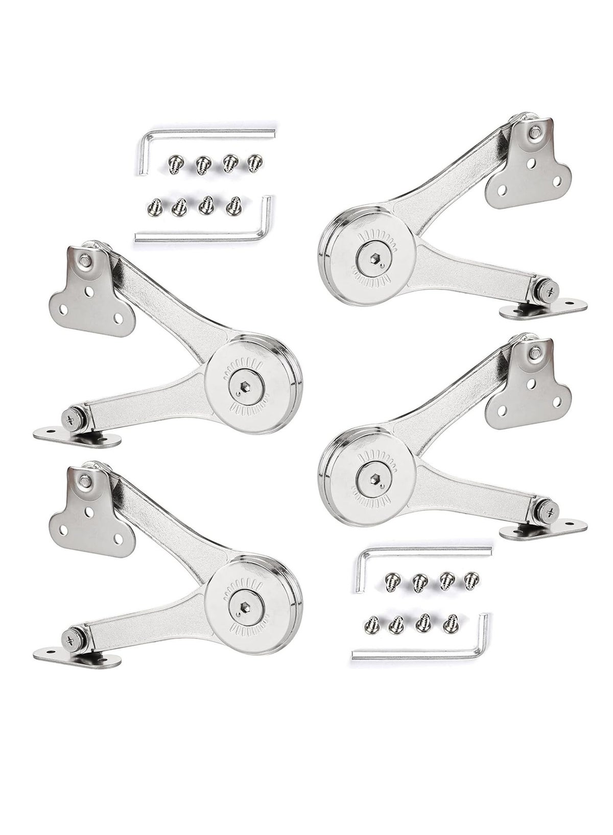 Generic Toy Box Hinges Soft Close, 4 Pcs Heavy Duty Chest Hinges and ...