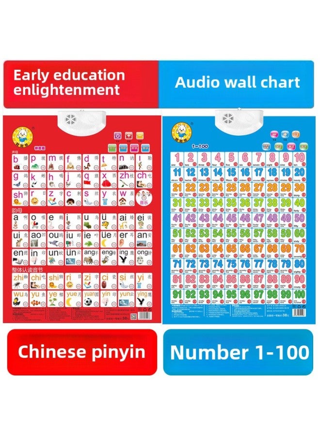 Generic Babies Aged 1-8 Years Old Recognize Numbers 1 To 100 Audio Wall ...