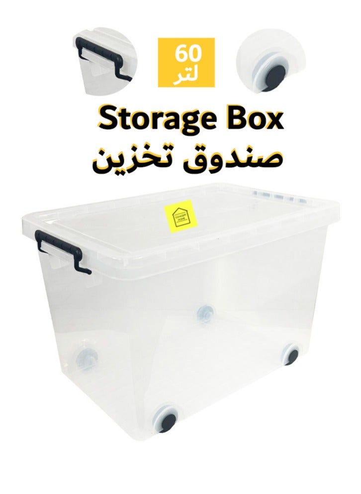 Concept home Plastic Storage Box Multipurpose Transparent Plastic ...