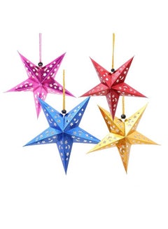 Highland 3D Christmas Star Decorations - 4 Pcs | Best Price KSA ...