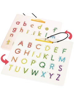CozyBomB Double Sided Magnetic Letter Board 2 In 1 Alphabet Magnets ...