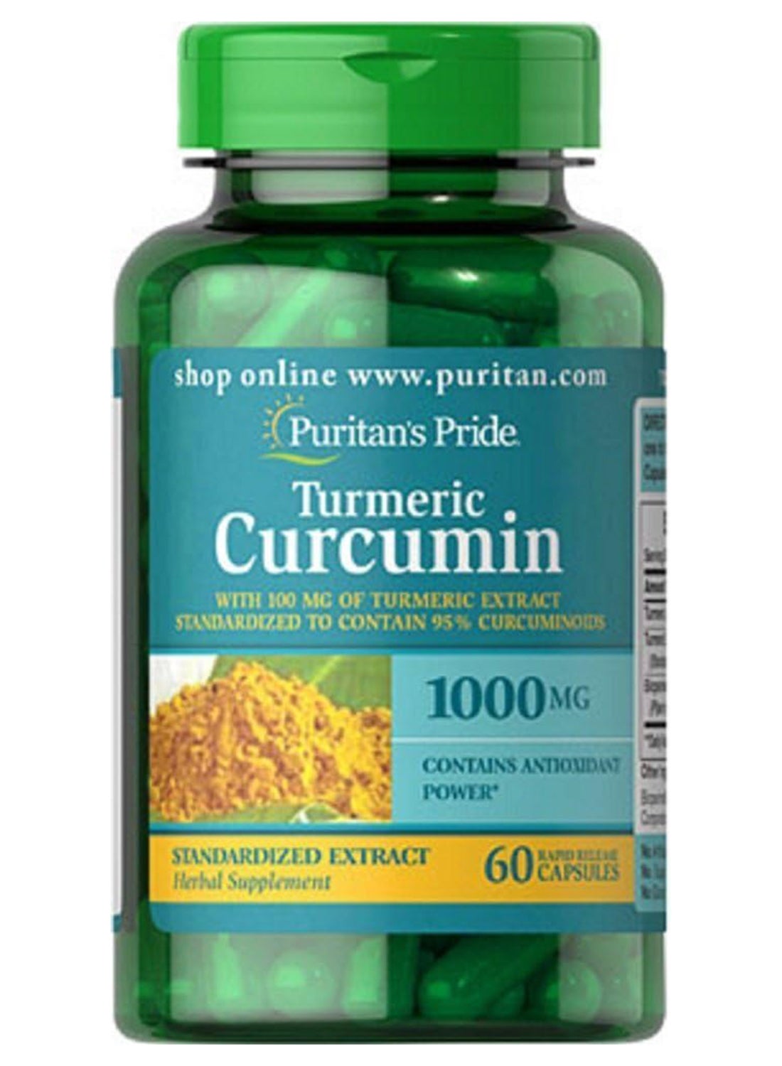 Puritan's Pride Turmeric Curcumin 1000 Mg 60 Capsules | Best Price KSA ...