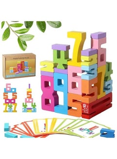 Generic Wooden Number Building Blocks Montessori 10/20 PCS, 2025 New ...
