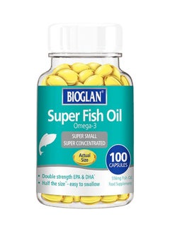 BIOGLAN Super Fish Oil Capsules double strength EPA & DHA 556mg 100'S ...