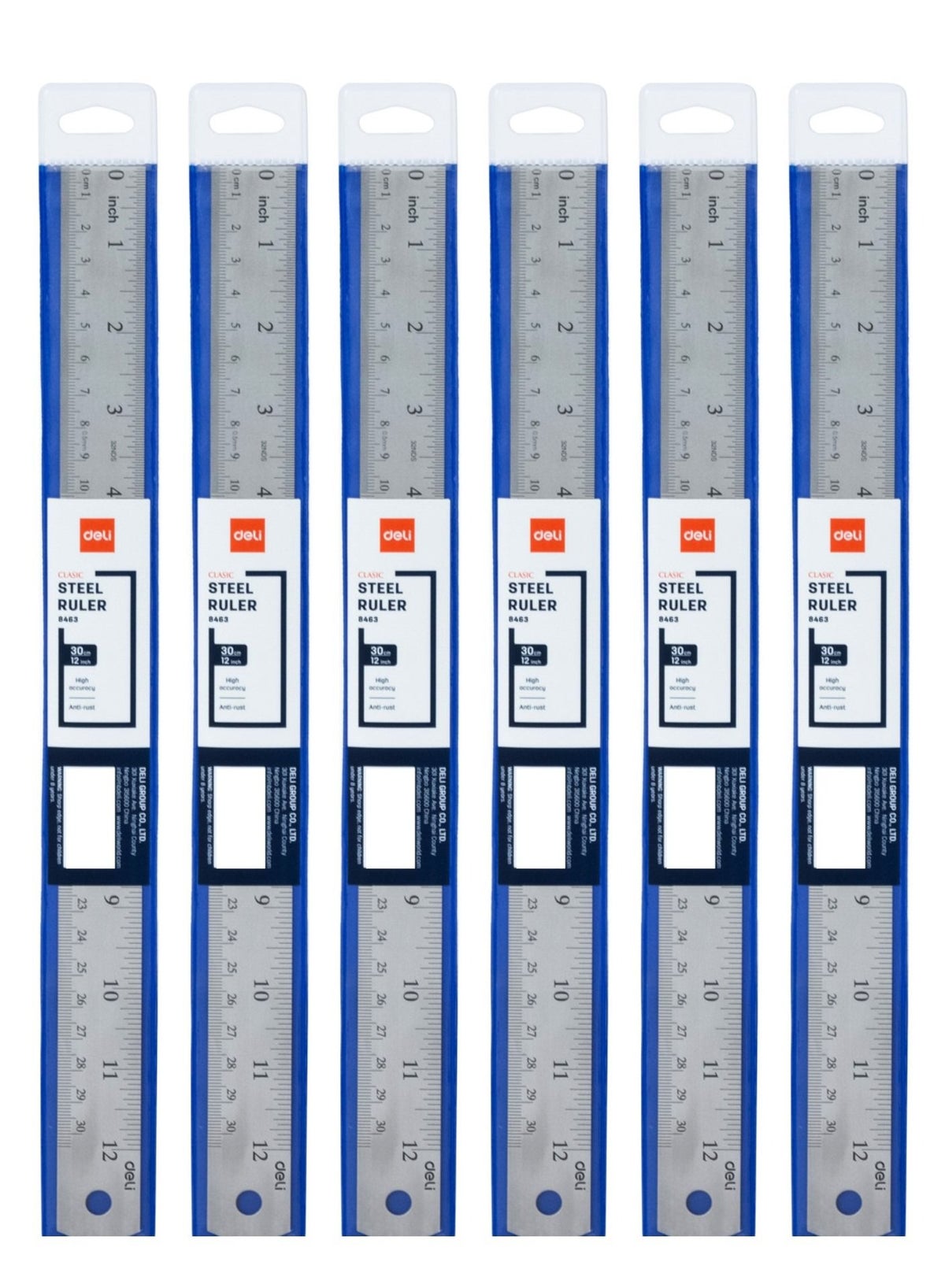 Deli 6-Piece Steel Ruler With 30cm Length | Best Price UAE | Dubai, Abu ...