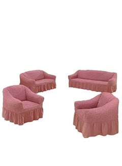 Generic Elegant and distinctive pink sofa cover set that combines ...