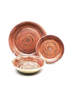 Generic 18 Piece Ceramic Dinnerware Set Include 6 Large Plates, 6 ...