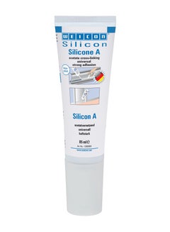 Weicon Silicone A 85ml transparent Extremely elastic universal adhesive ...