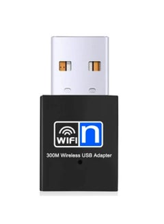 HuHa Mini Wireless USB Wifi Adapter 802.11N 300Mbps USB 2.0 Receiver Dongle Network Card For ...
