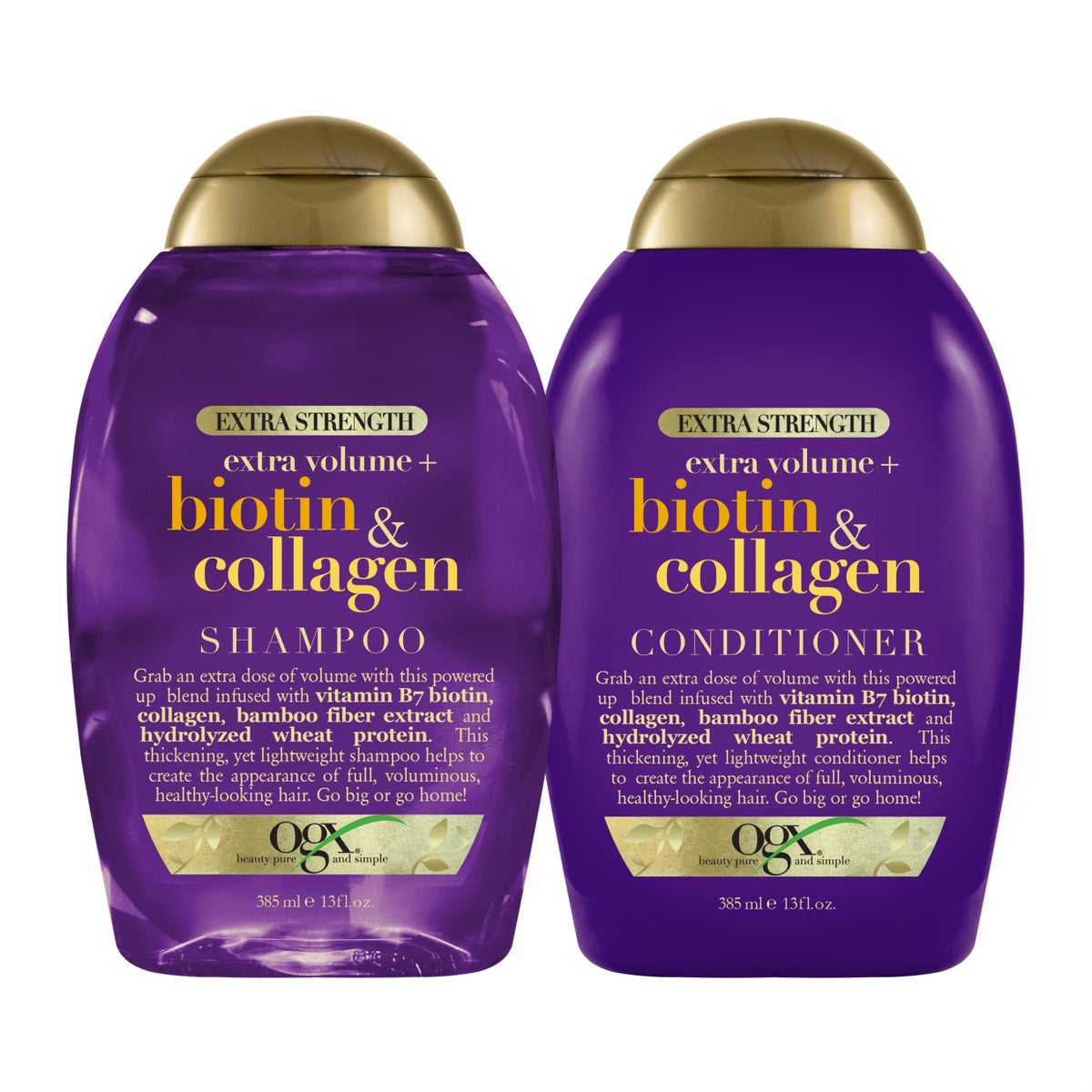 Ogx OGX Thick & Full + Biotin & Collagen Extra Strength Volumizing Shampoo & Conditioner with ...