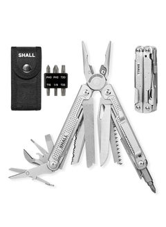 SHALL Multi Tool, 18-in-1 Multitool Pliers, Stainless Steel Multi-tool ...