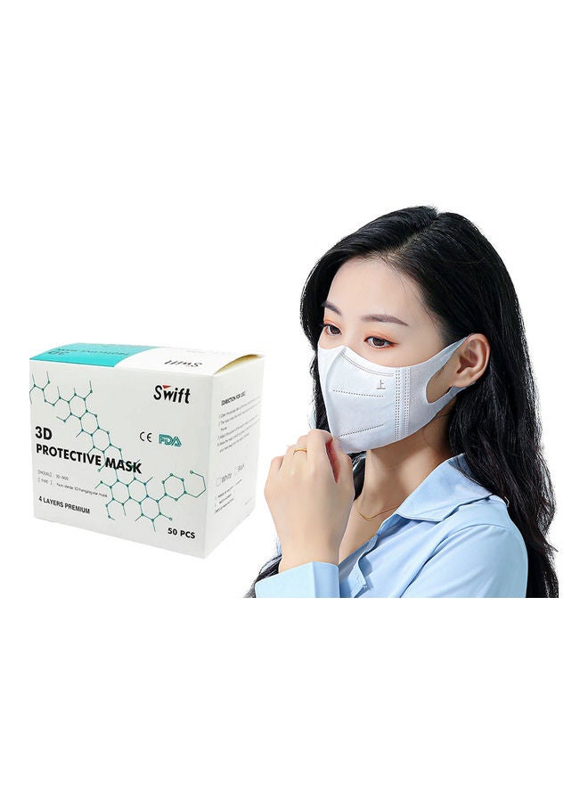 Generic Pack Of 50 3D Mask | Best Price KSA | Riyadh, Jeddah