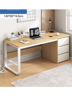 NKX Multifunctional Computer Table And Office Desk With 3 Drawers 140 ...
