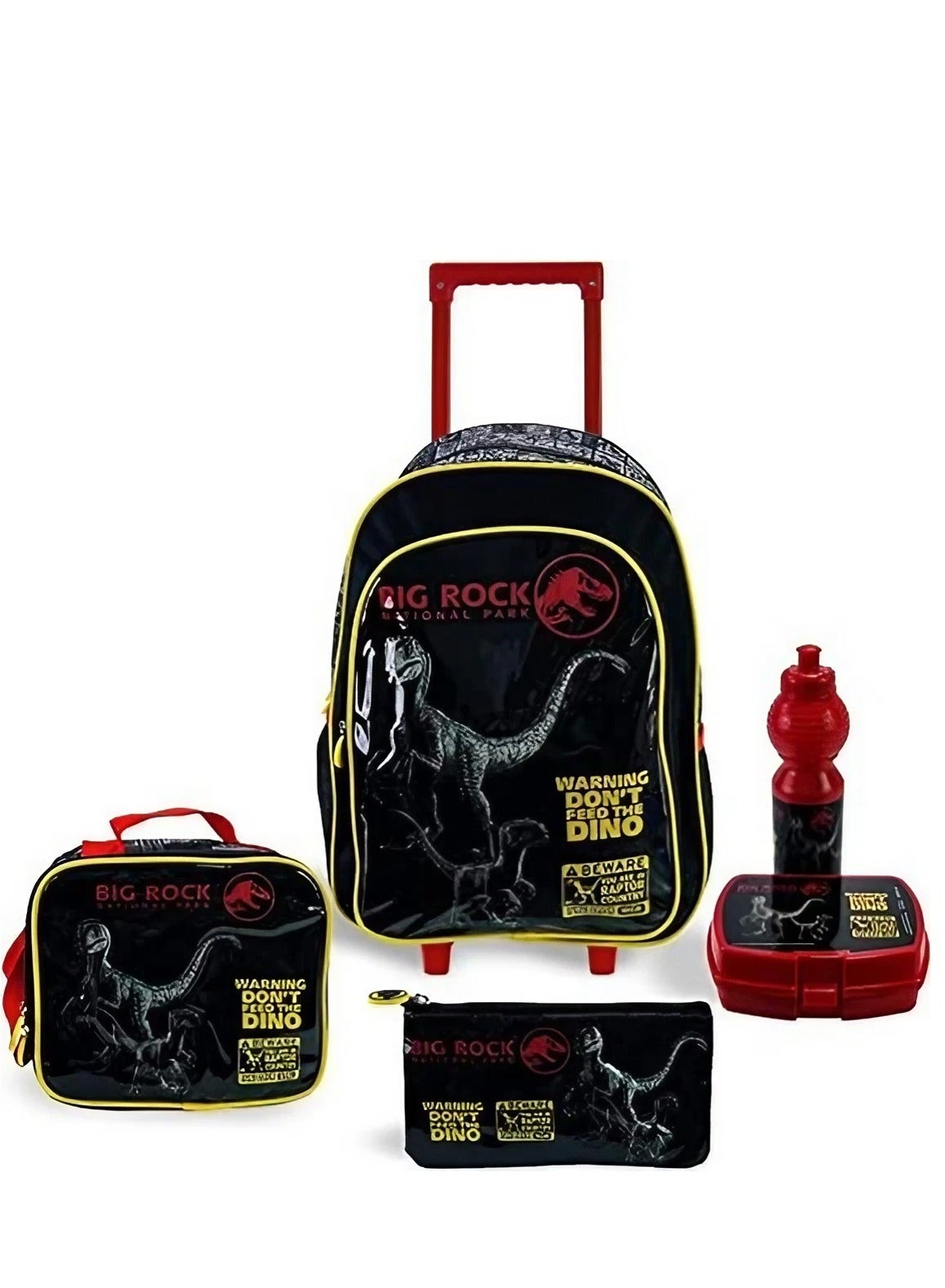 UNIVERSAL Jurassic World 5 in 1 Backpack Set with Trolley - Dinosaur ...