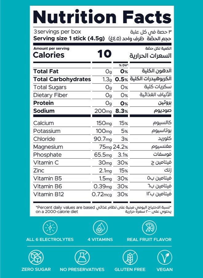 Buy Oneshot Daily Hydration, Sugar Free Electrolyte Powder Drink Mix ...