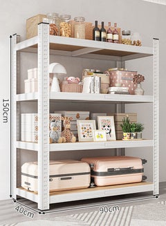 NKX 4 Tier Standing Storage Rack Shelf Unit for Kitchen Garage Home ...