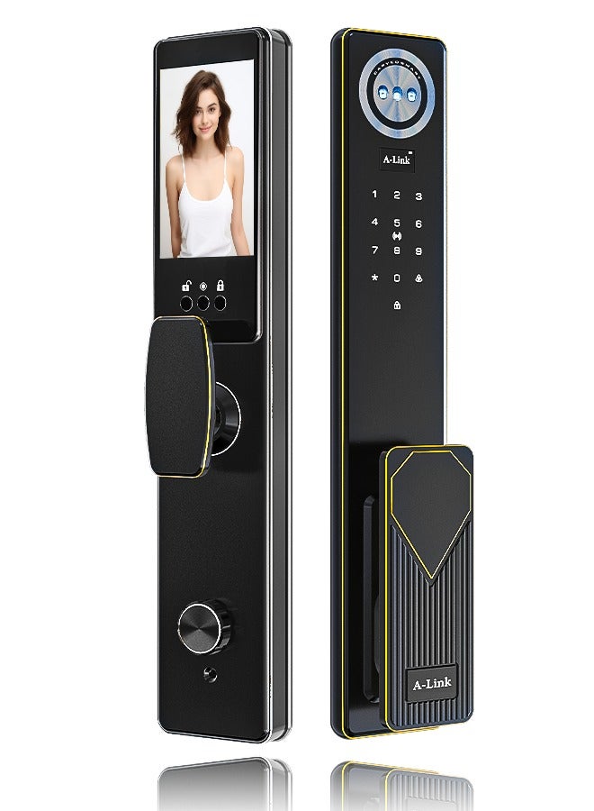 ALINK Smart Door Lock Smart Lock with Face, Palm Print, Fingerprint ...