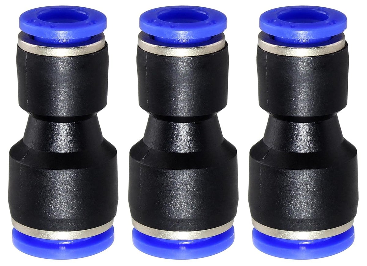 Mecion 8mm x 10mm Air Line Fittings Straight Push to Connect Fittings ...